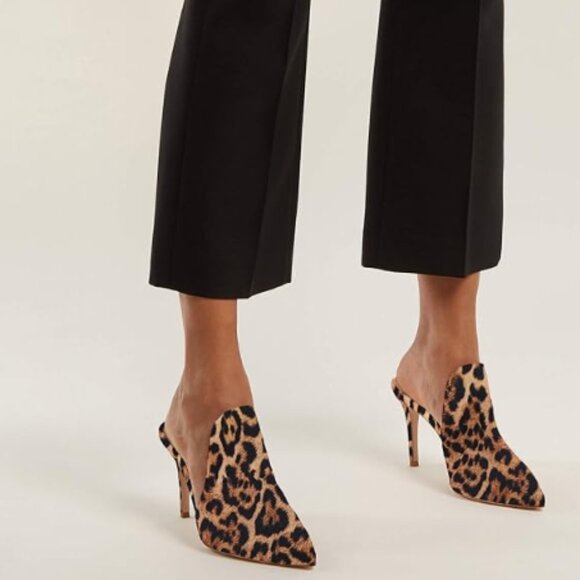 Fowt | Shoes | Fowt Brown Leopard Print Side V Cut Backless Mule ...